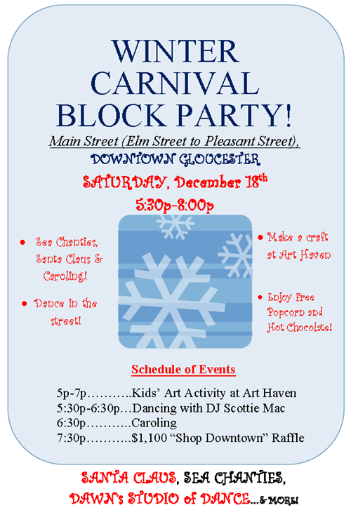 A Winter Carnival Gloucester Block Party! – Good Morning Gloucester