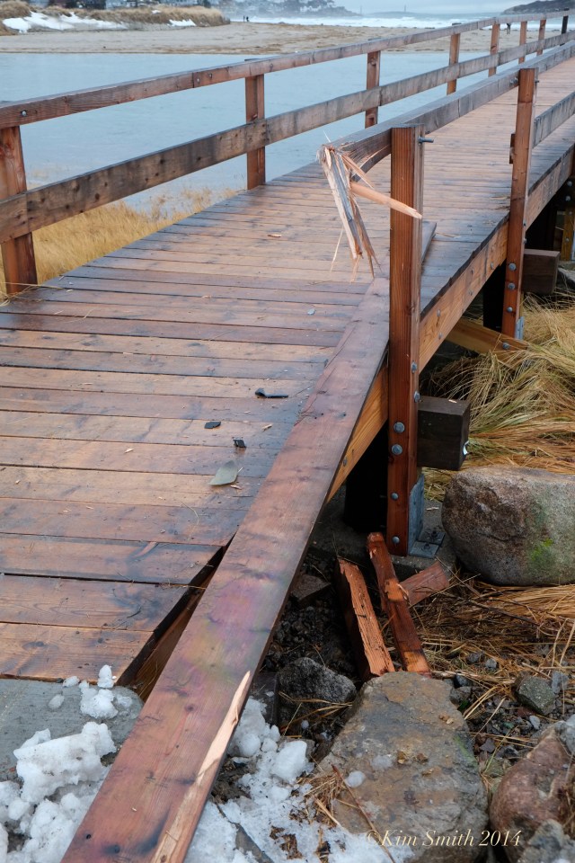 No One Injured, But the Good Harbor Beach Footbridge Took a Beating ...
