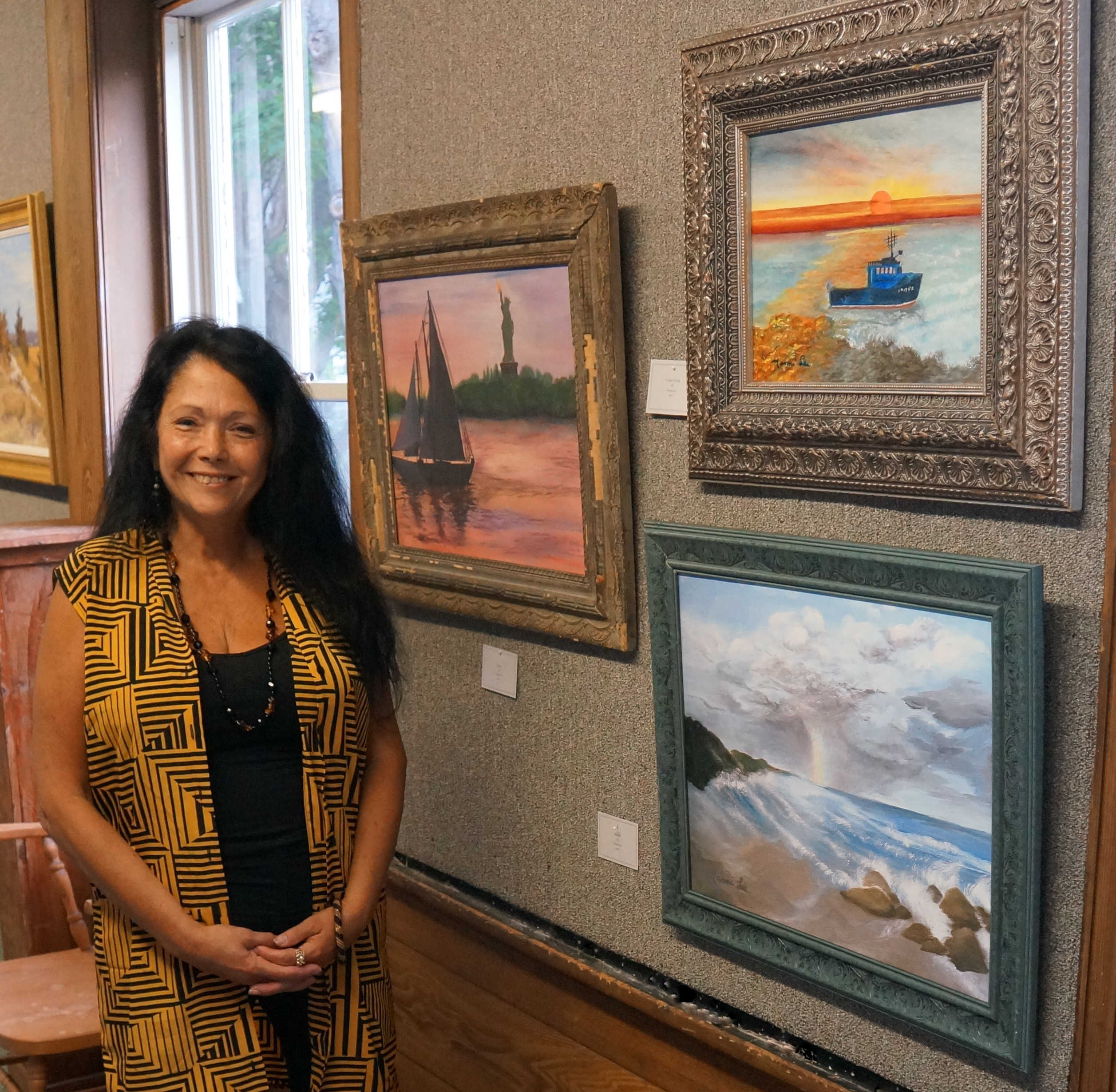 Local artist Naomi Lee is exhibiting at the Lone Gull 146 Main St ...