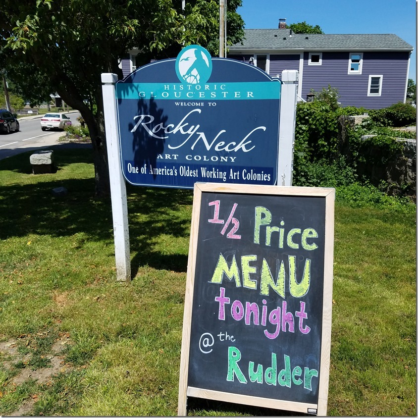 Half Price Food Menu At The Rudder Restaurant On Rocky Neck Tonight 5 ...