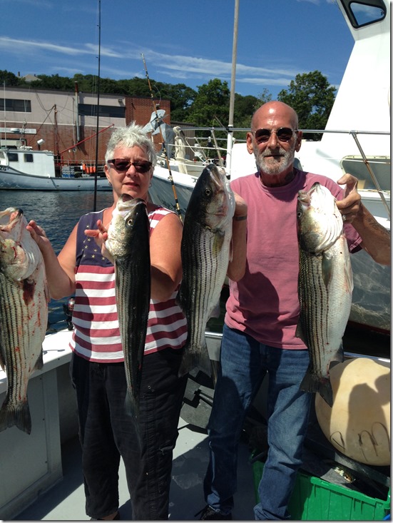 Annie and Mark from Long Island came to Gloucester to fish and Capt ...