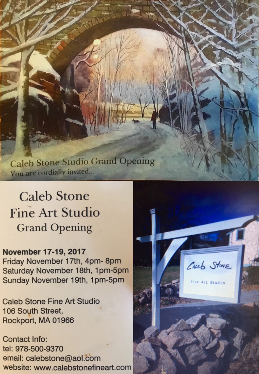 Caleb Stone Art Studio Grand Opening – Good Morning Gloucester