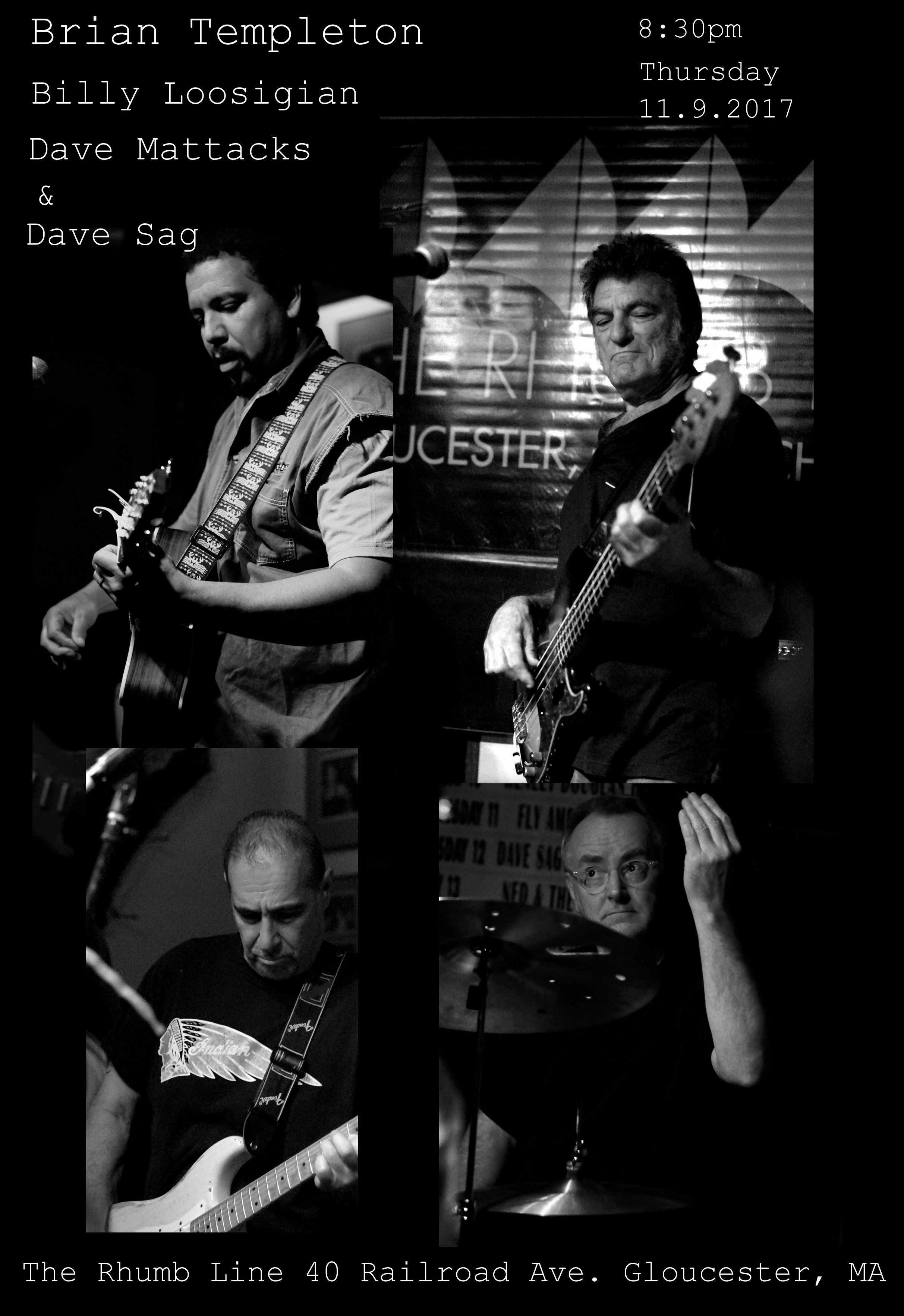 Thursday Dave Sag’s Blues Party – 8:30pm with/ Brian Templeton, Billy ...