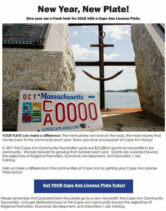 Get your Cape Ann License Plate! – Good Morning Gloucester