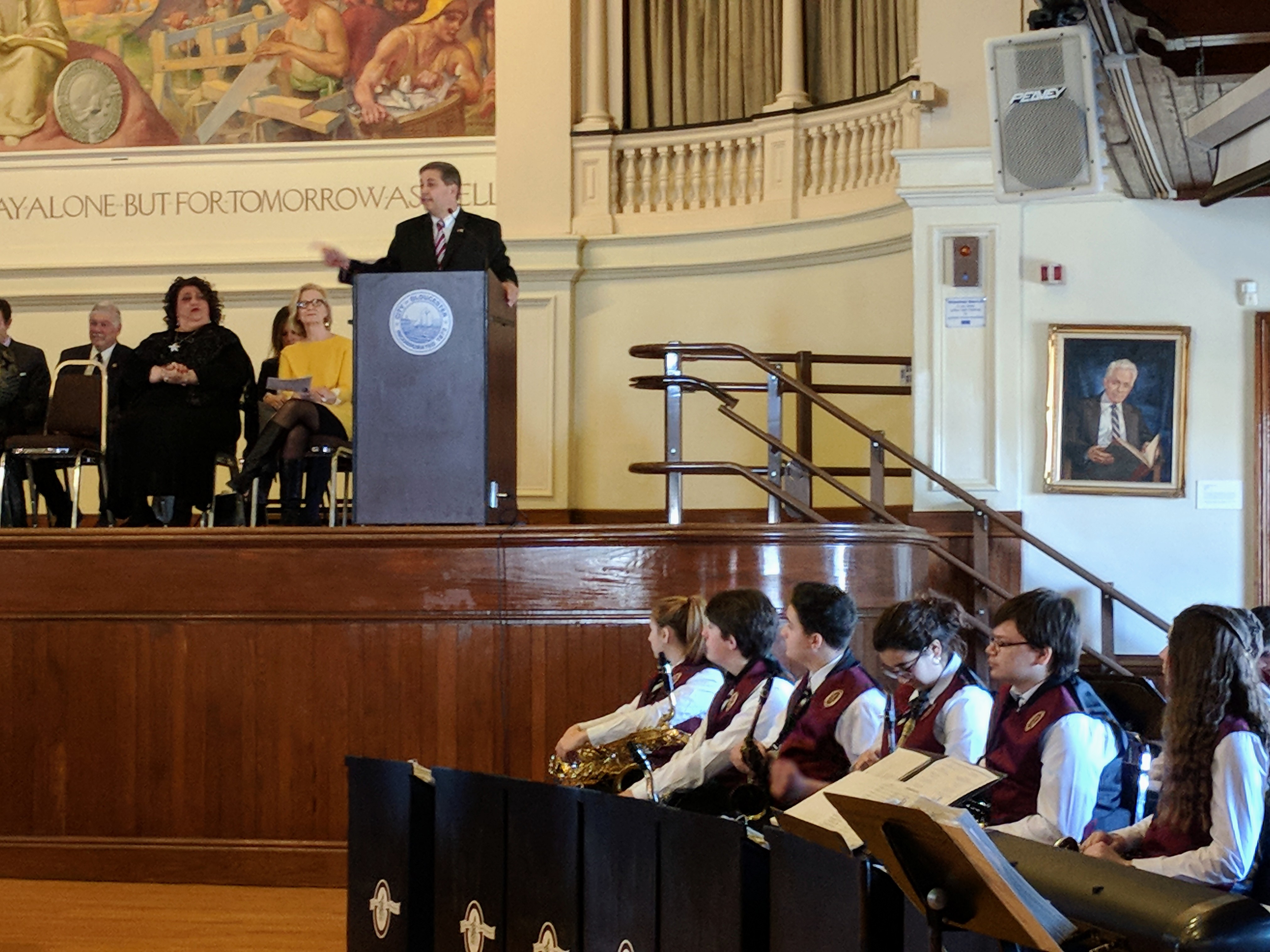 Senator Tarr speaking MAYOR ROMEO THEKEN inauguration jan 1 2018 IMG ...