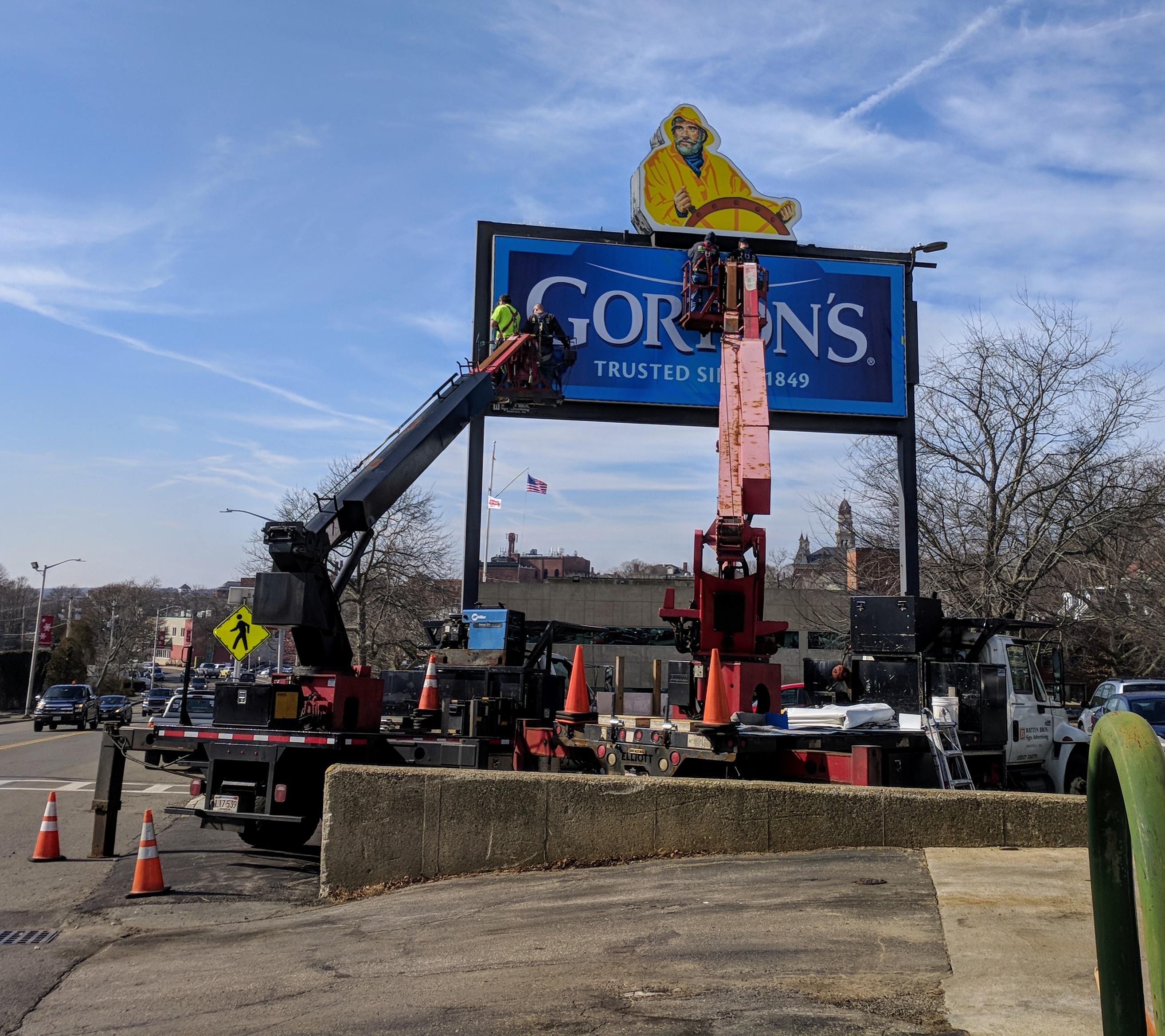 Gorton’s spiffy new sign – Good Morning Gloucester