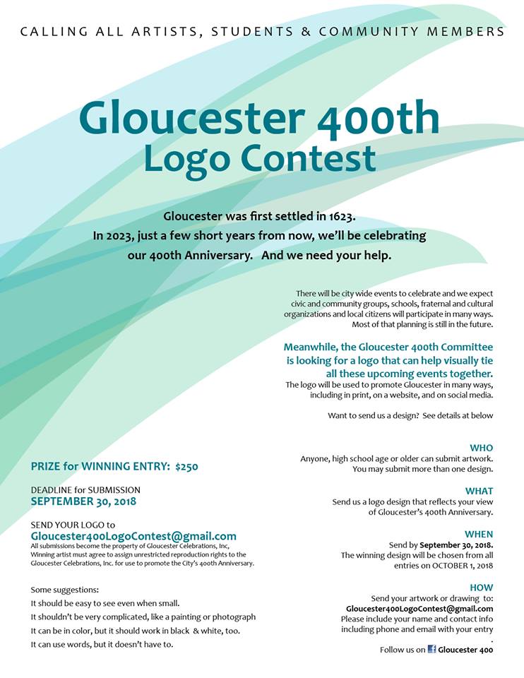 Gloucester 400th Logo Contest – Good Morning Gloucester