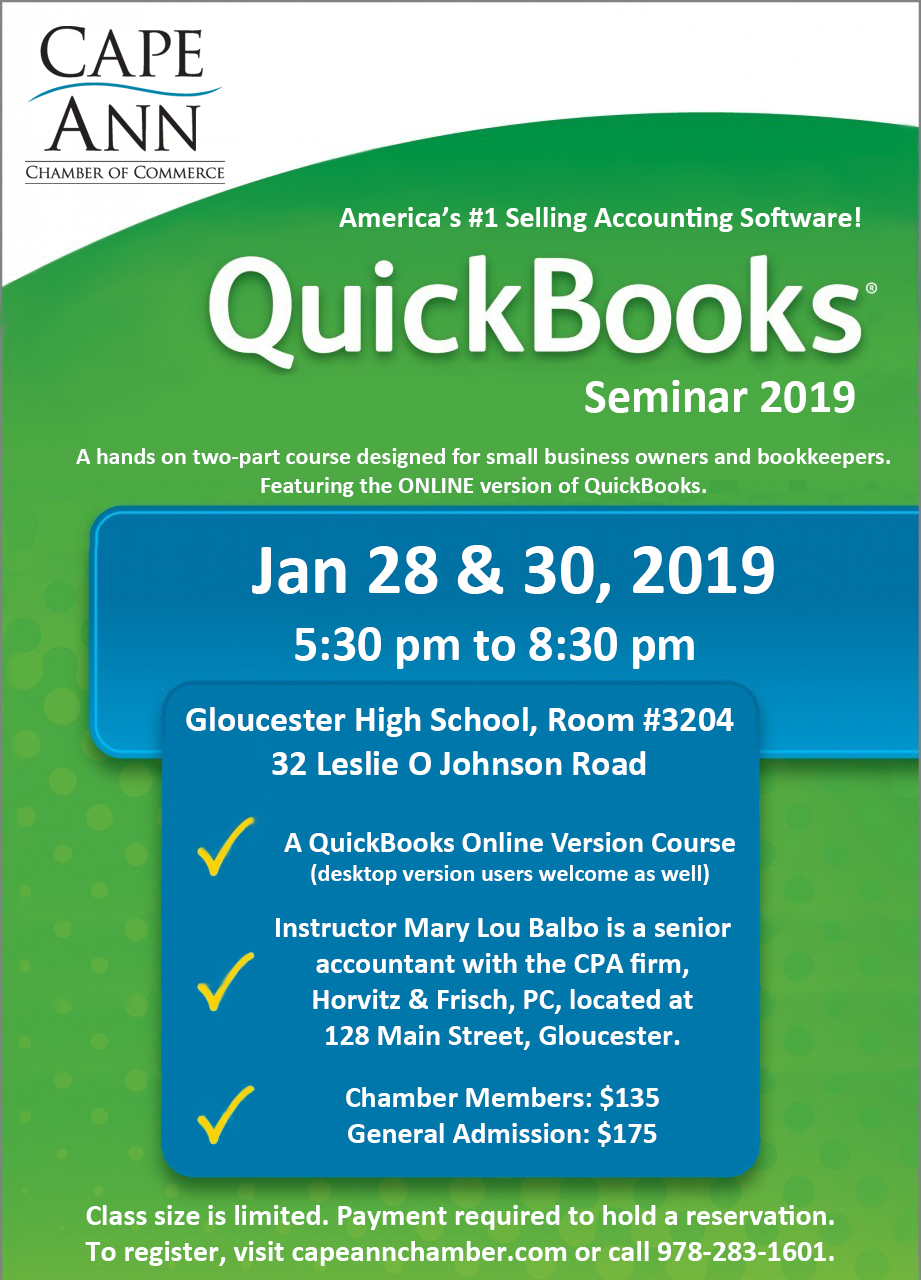 2019 QuickBooks Seminar – Good Morning Gloucester