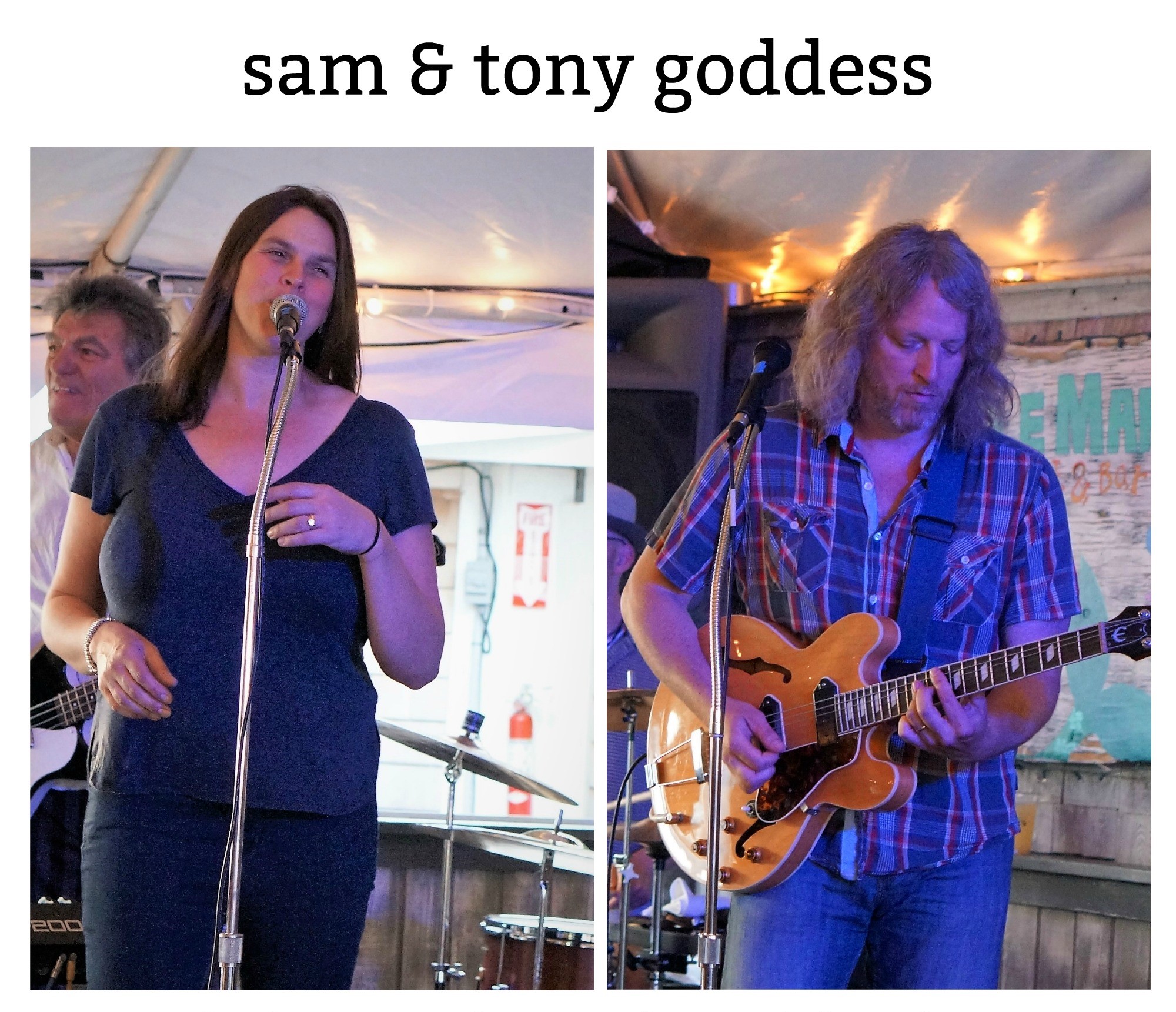 Sam and Tony Goddess Tonight at Dave Sag’s Blues Party. Joining them ...