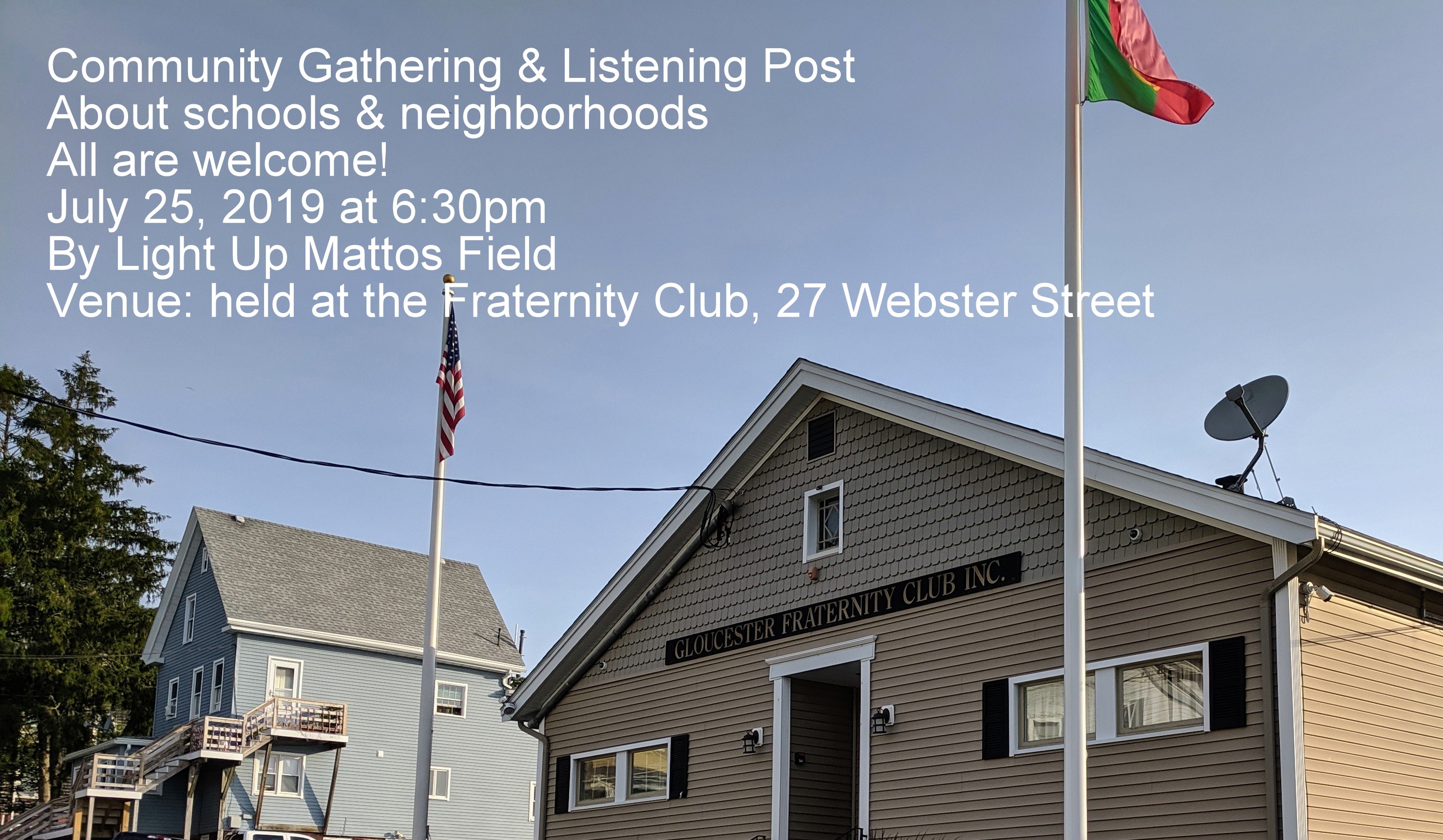 Tonight! Listening Post held at Fraternity Club – Good Morning Gloucester