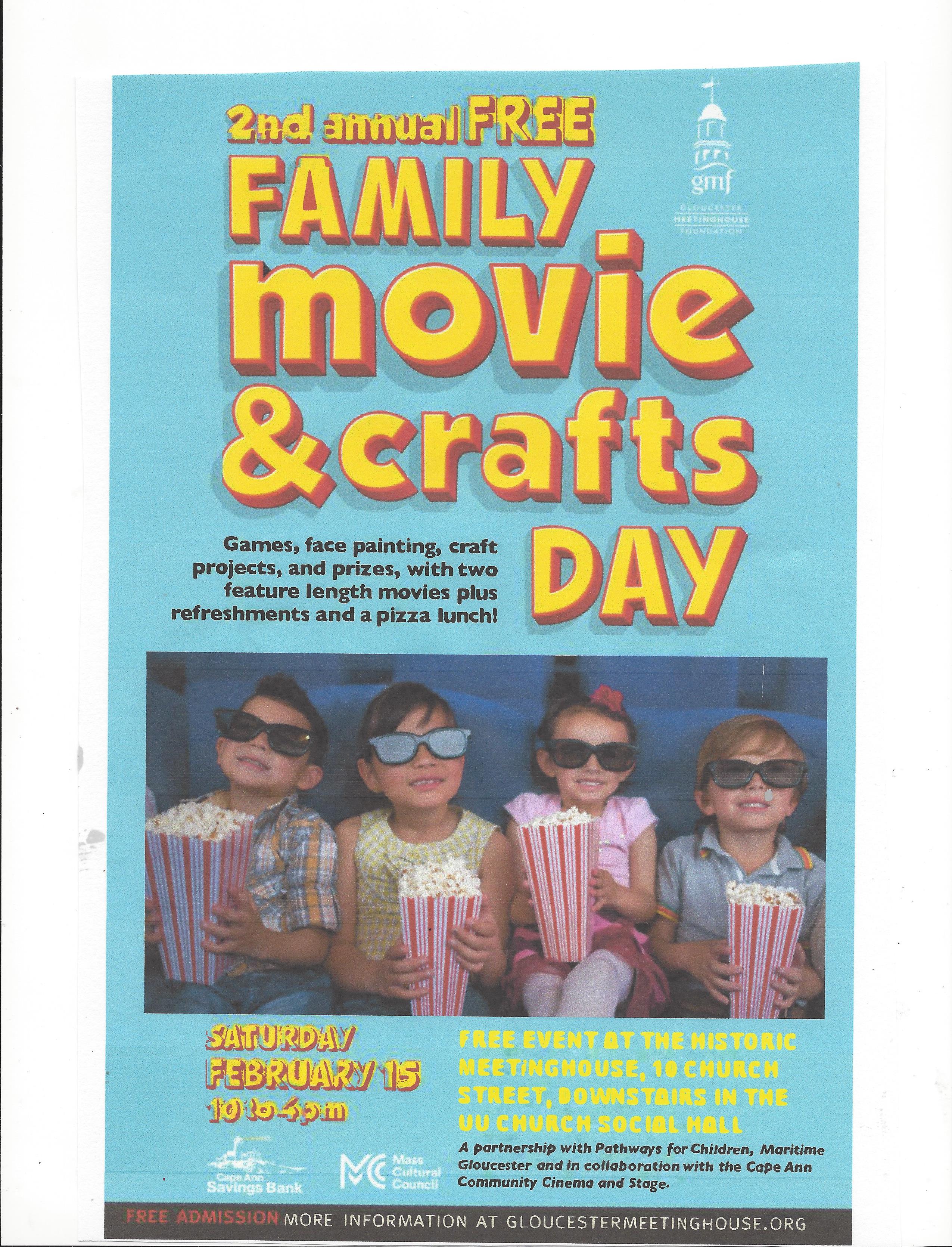 2nd Annual Free Family Movie & Crafts Day – Good Morning Gloucester