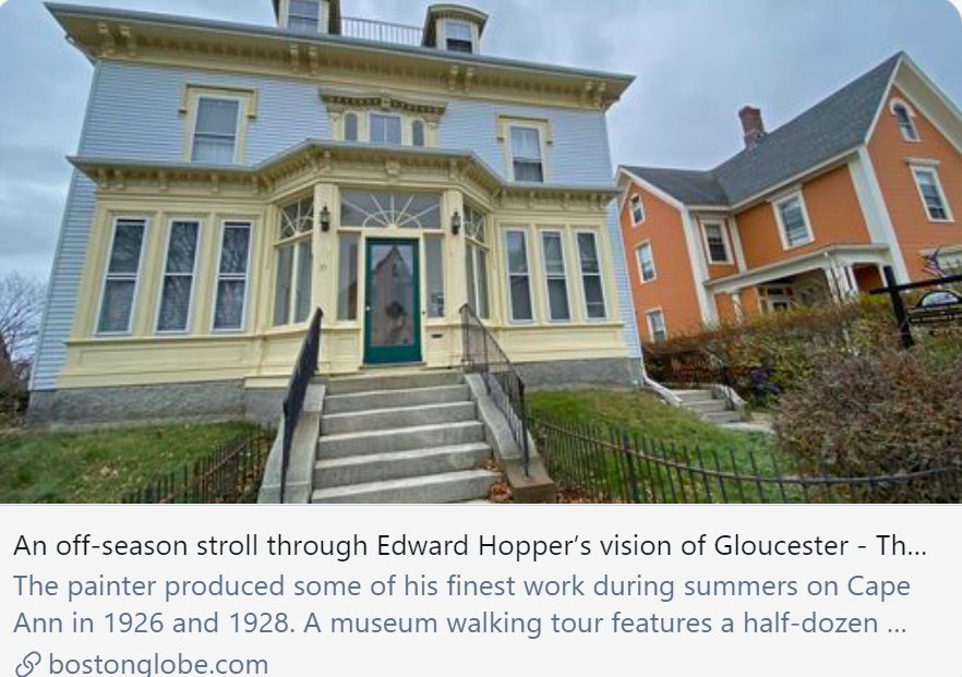Boston Globe: Learn more about Edward Hopper in #GloucesterMA Cape Ann ...