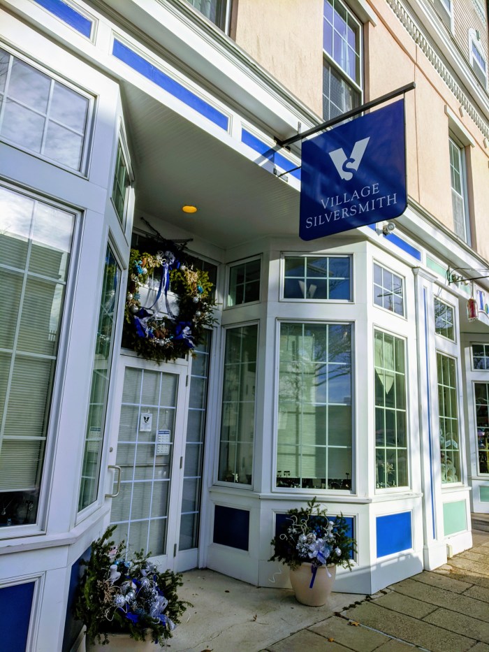 VILLAGE SILVERSMITH- Holiday Christmas window display storefronts ...