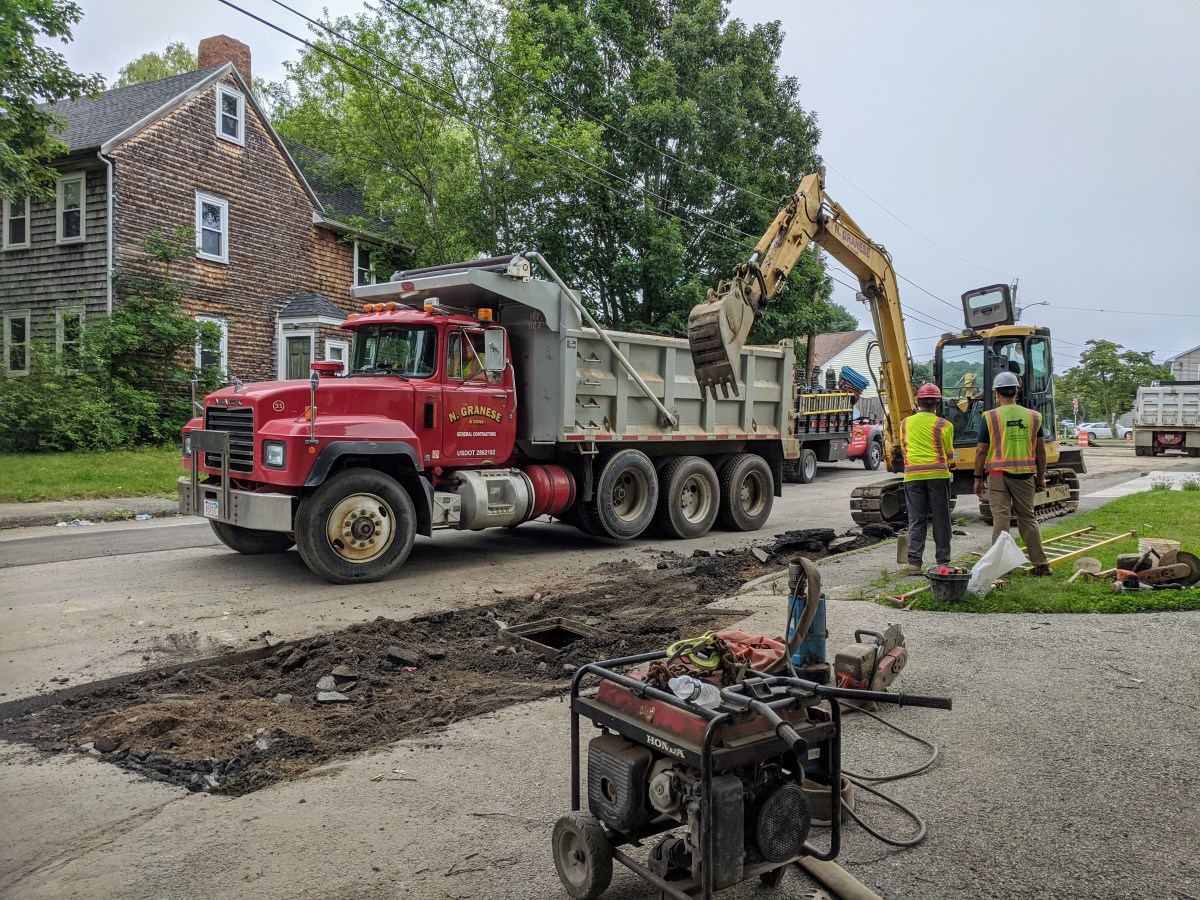 Last time Bertoni, York and Foley Road sewer work done, Rt. 128 was ...