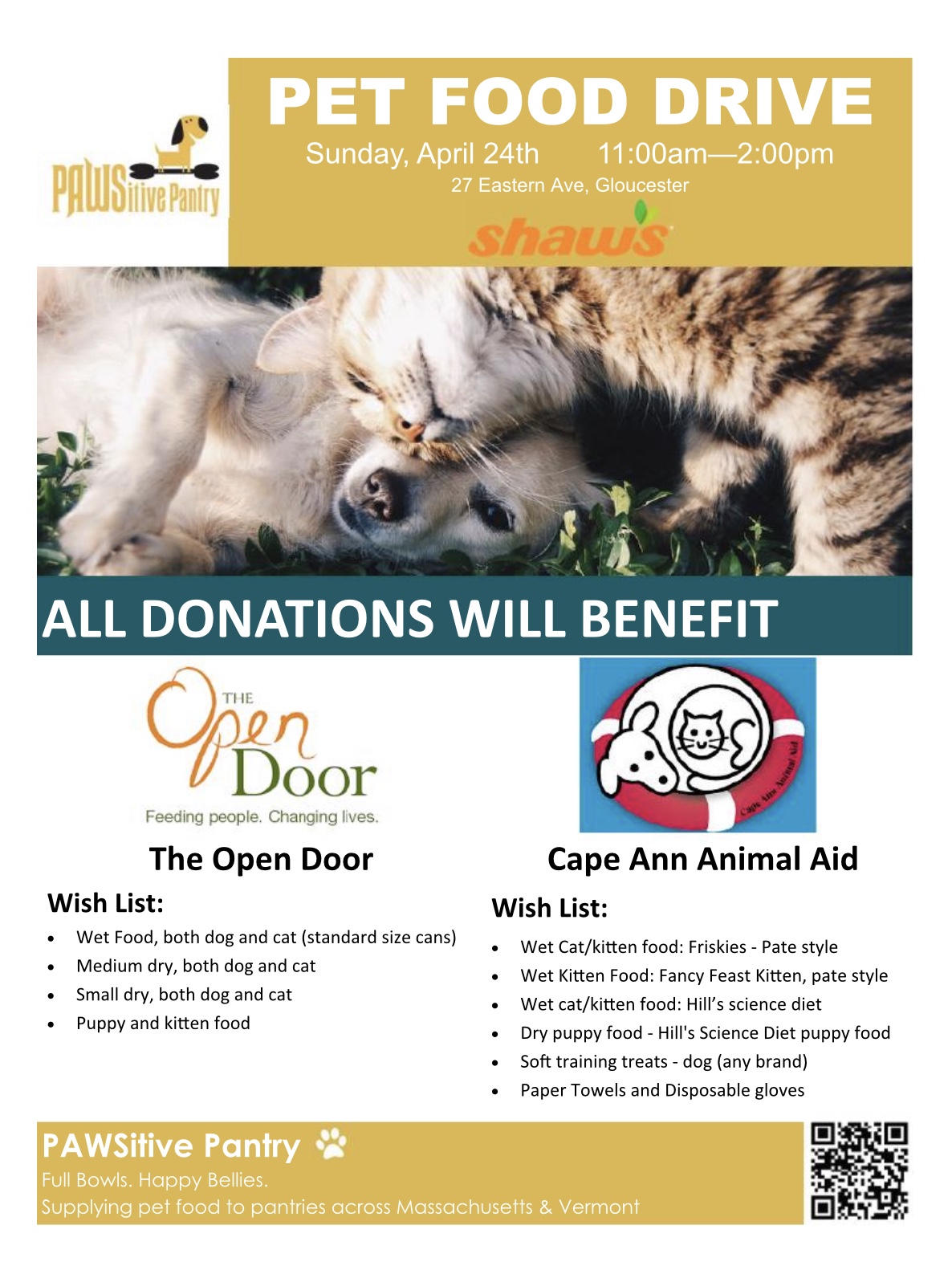 PAWSitive Pantry www.pawsitivepantry.org upcoming events – Good Morning ...