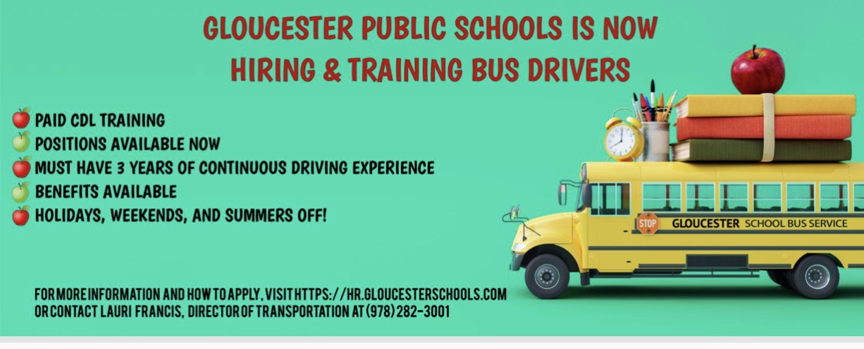 Gloucester Public Schools Is Hiring and Training School Bus Drivers ...