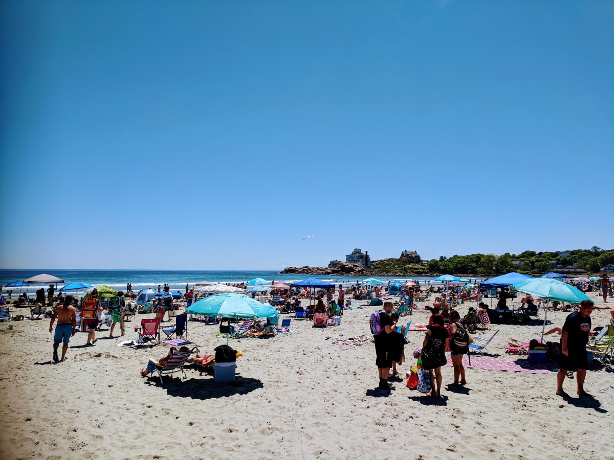 Good Harbor Beach parking lot full using the new reservation system ...