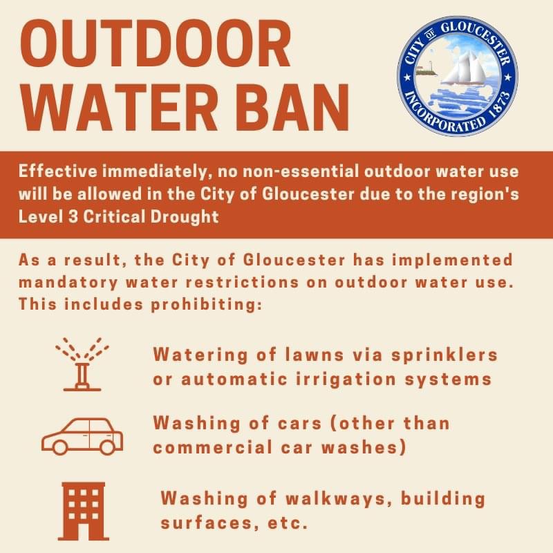 Water Ban Info From Mayor Greg Verga – Good Morning Gloucester