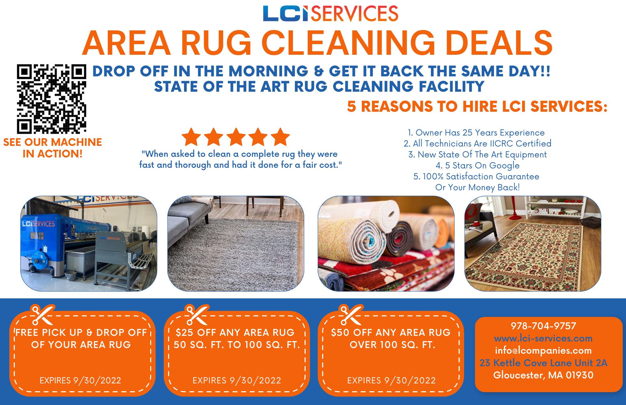 AREA RUG CLEANING SUPER SALE! SAME DAY PICK UP AND DROP OFF CALL TODAY ...