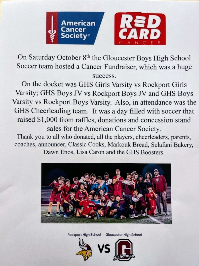 GHS Boys soccer raised $1000 for American Cancer Society | senior night ...