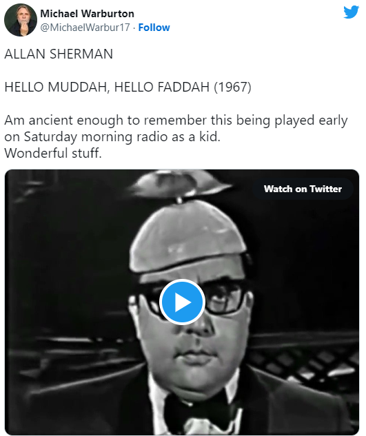 My Dad Had This Album When we Were Kids. Allan Sherman Hello Muddah ...