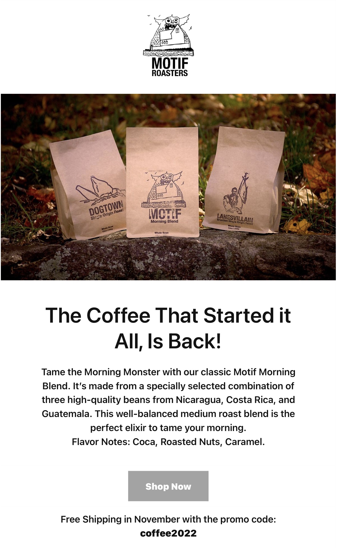 Motif Roasters Update – Good Morning Gloucester