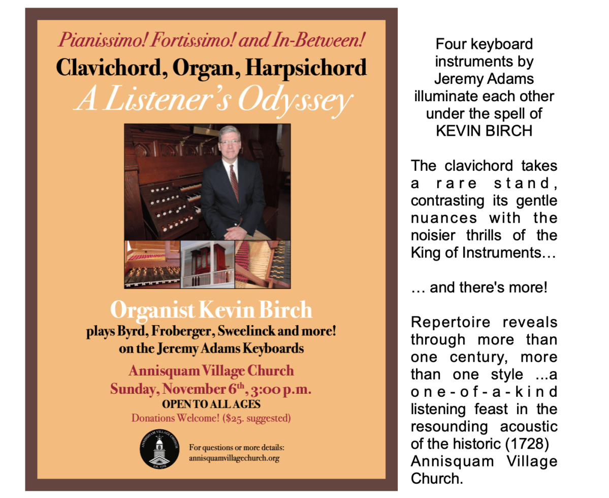 Kevin Birch, Organist, to perform at the Annisquam Village Church on ...