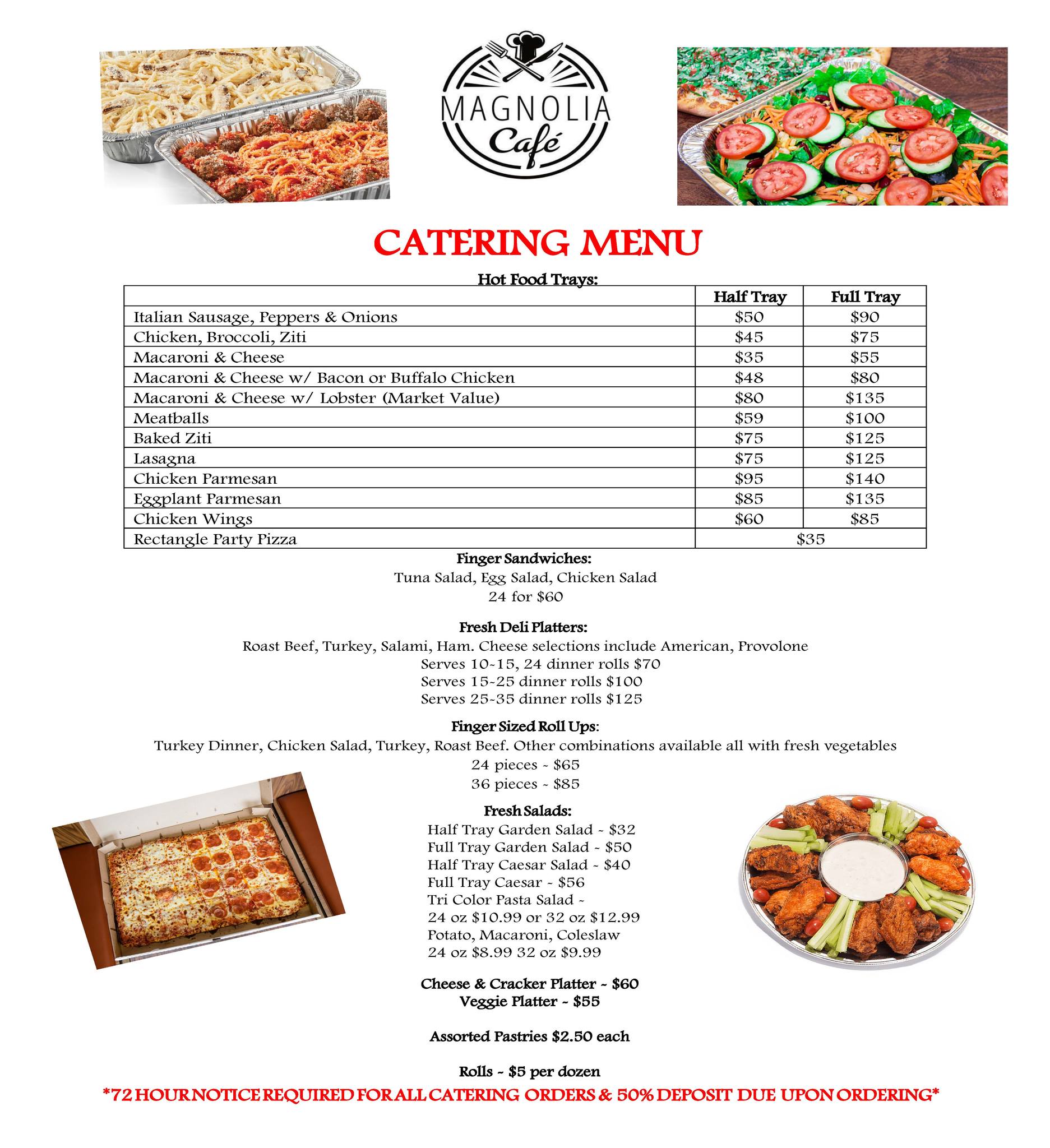 CATERING NOW AVAILABLE AT MAGNOLIA CAFE – Good Morning Gloucester