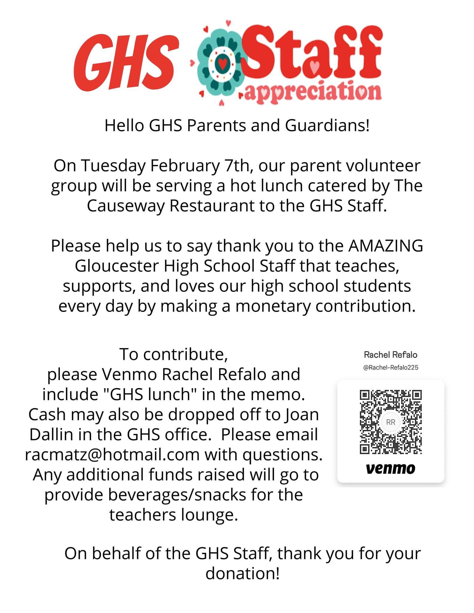 GHS Staff Appreciation – Good Morning Gloucester