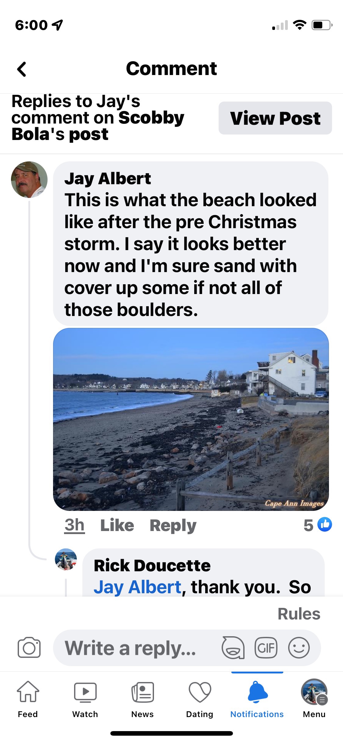 Clarification on Pavilion Boulders From Jay Albert – Good Morning Gloucester