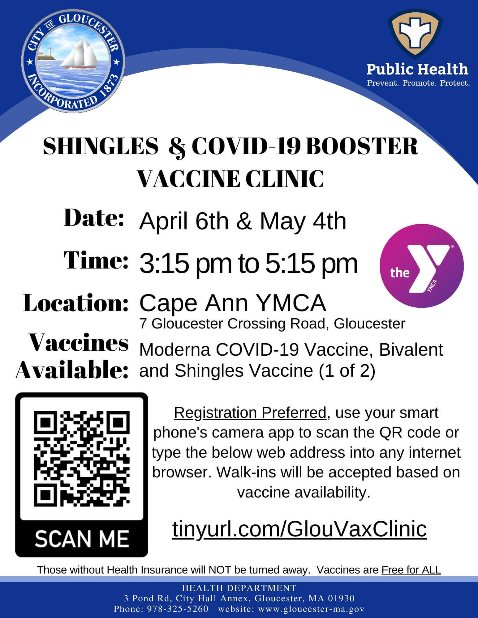 Shingles And COVID Bivalent Booster Clinic at the YMCA This Week – Good ...