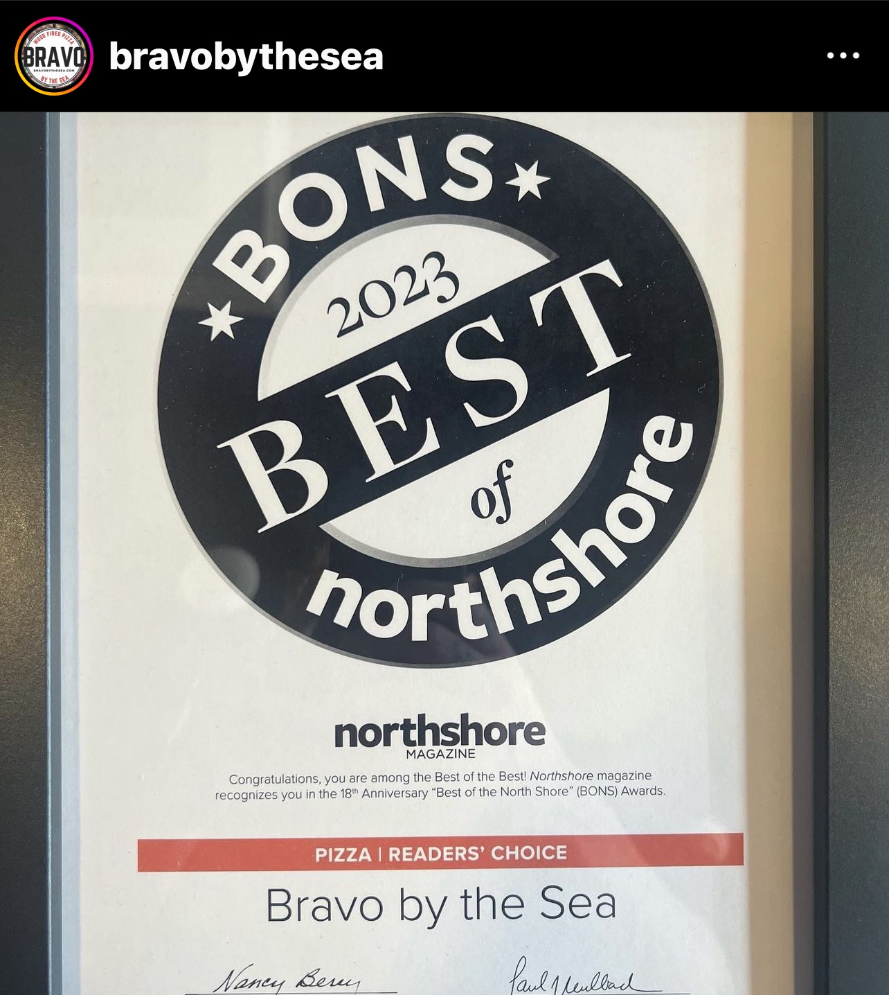 Congratulations Bravo Pizza On Their BONS Award For Best Pizza! – Good ...