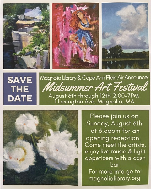 Magnolia Library Art Show, 1 week only: Aug 6-12. – Good Morning Gloucester