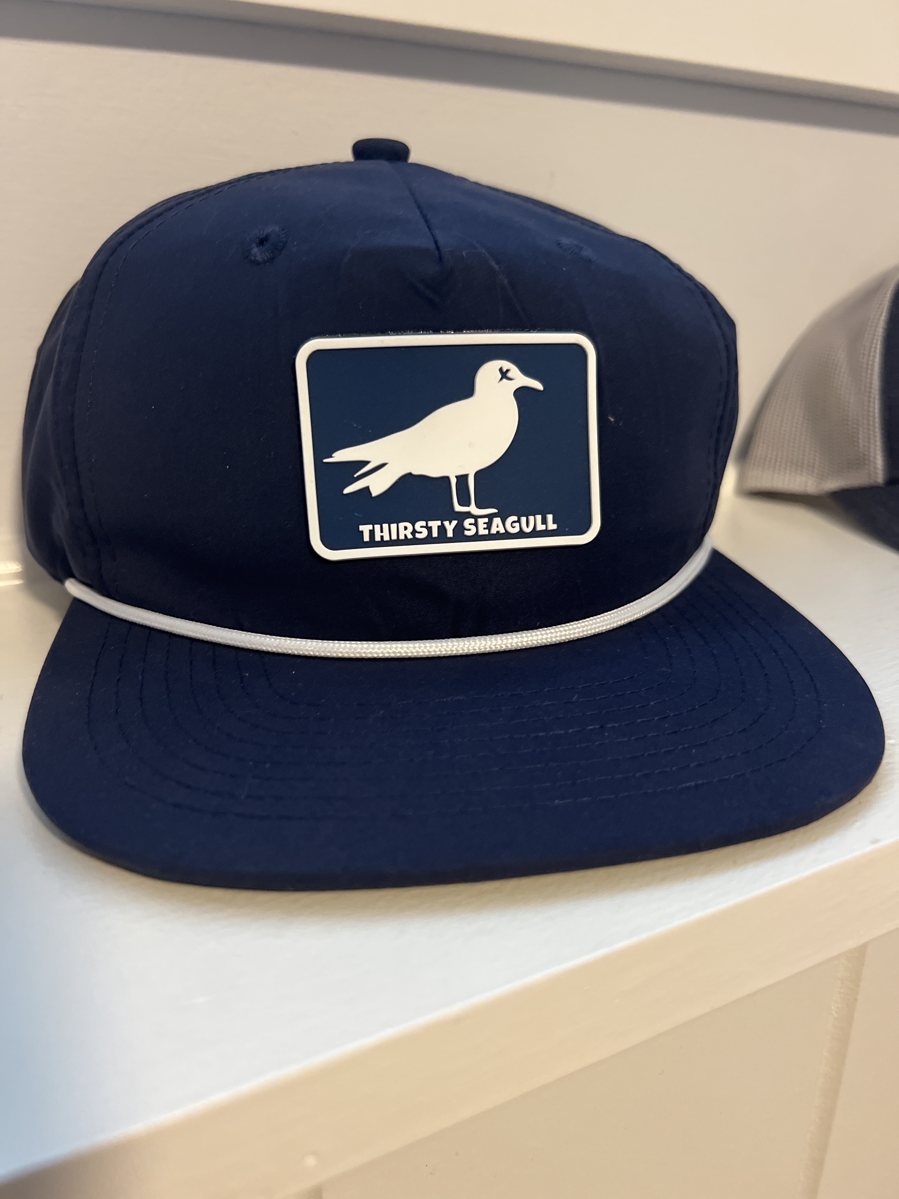 New color navy with white rope five panel Thirsty Seagull caps are now ...