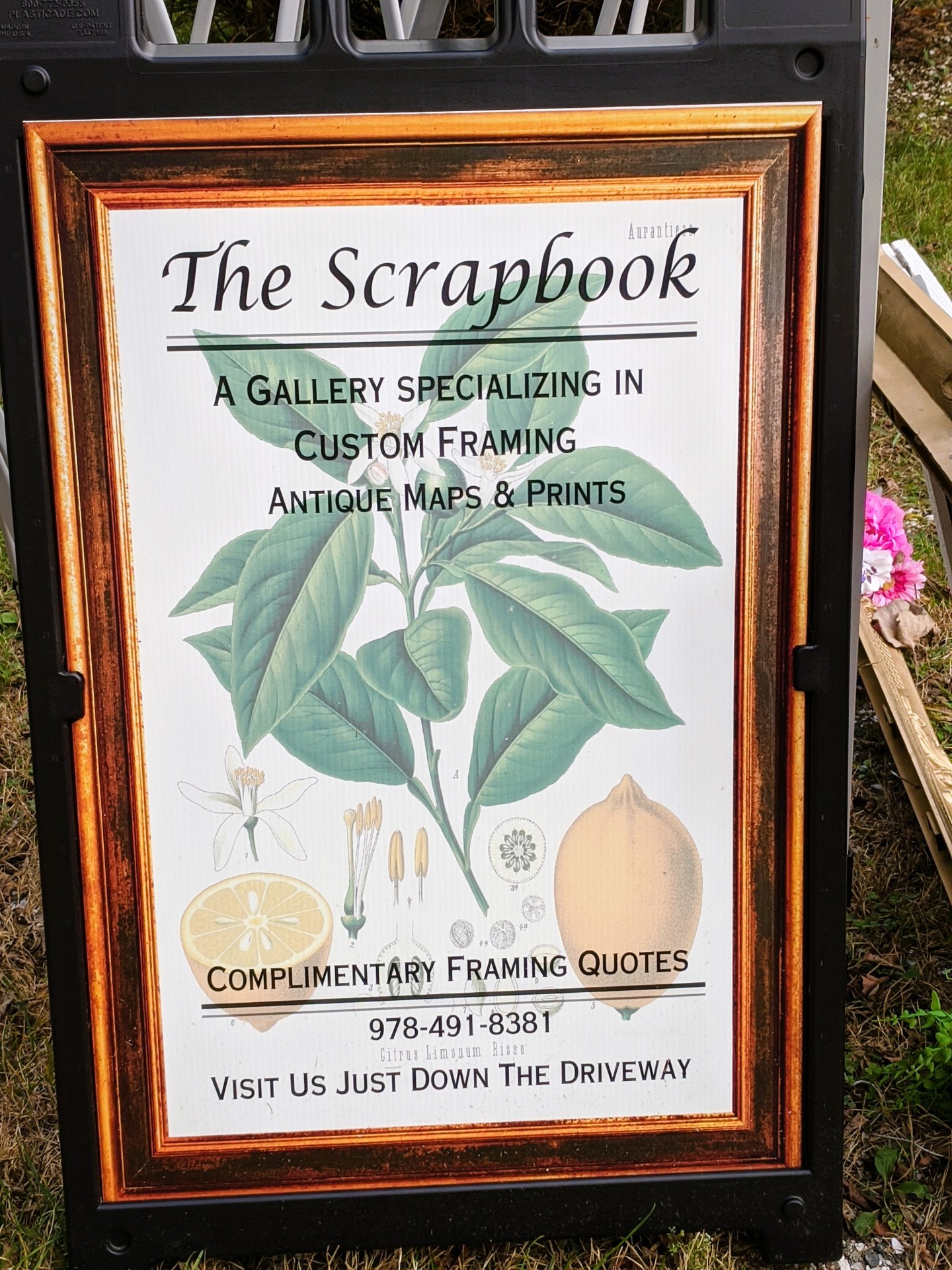 The Scrapbook frame shop: Stories, antique maps, pictures, local art ...