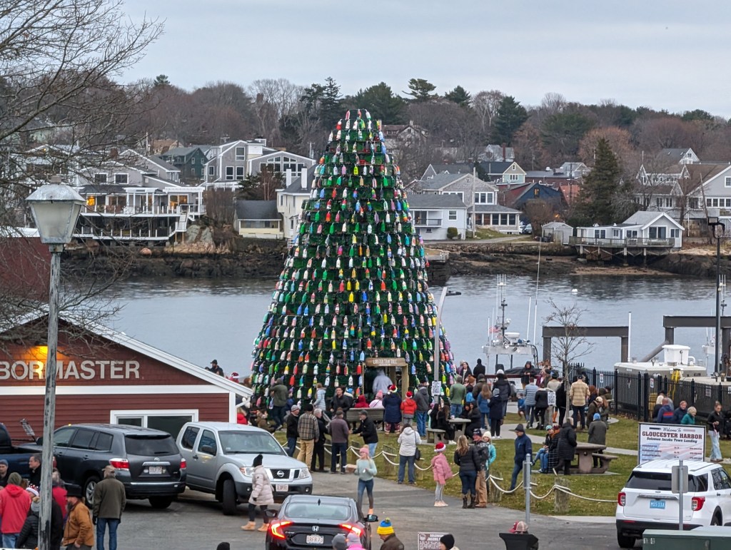 The Gloucester Lobster Trap Tree is lit! See the countdown…# ...