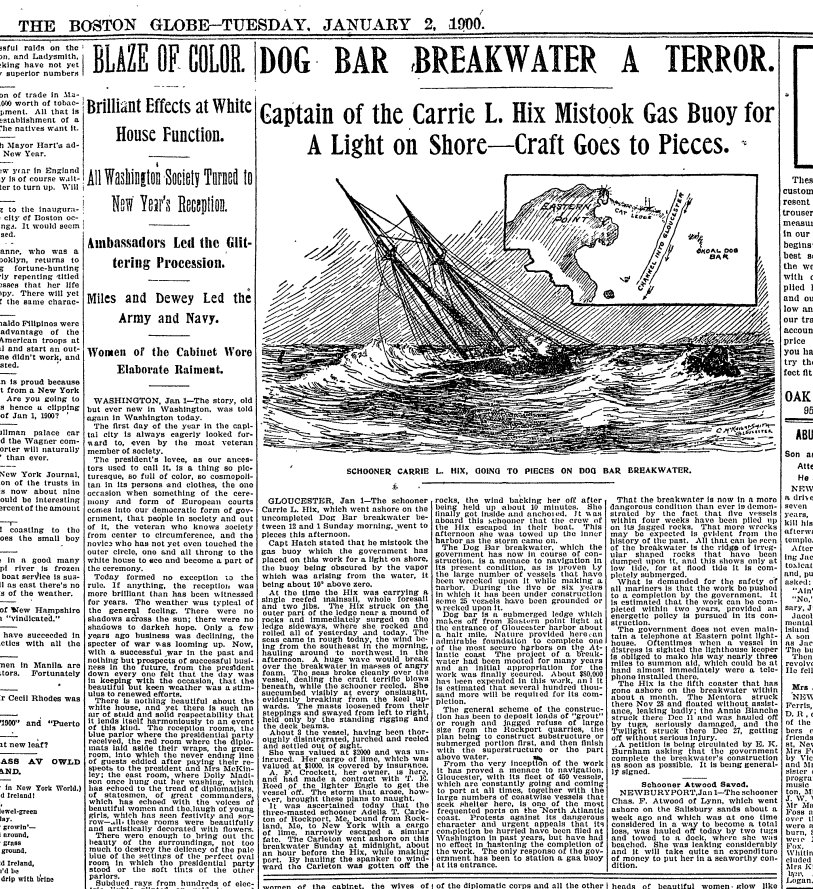 124 years ago today: Boston Globe Dog Bar Breakwater a menace under ...