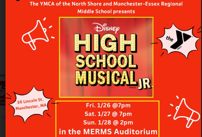 GETCHA TICKETS! Disney’s High School Musical Jr From YMCA of the North ...