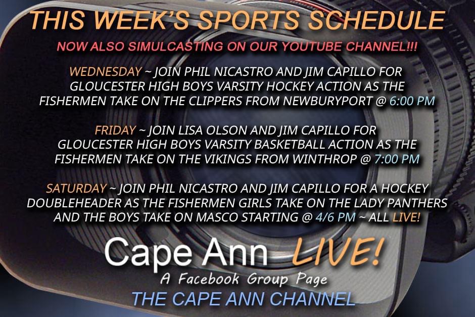 This week’s sports coverage on Cape Ann LIVE!!! – Good Morning Gloucester