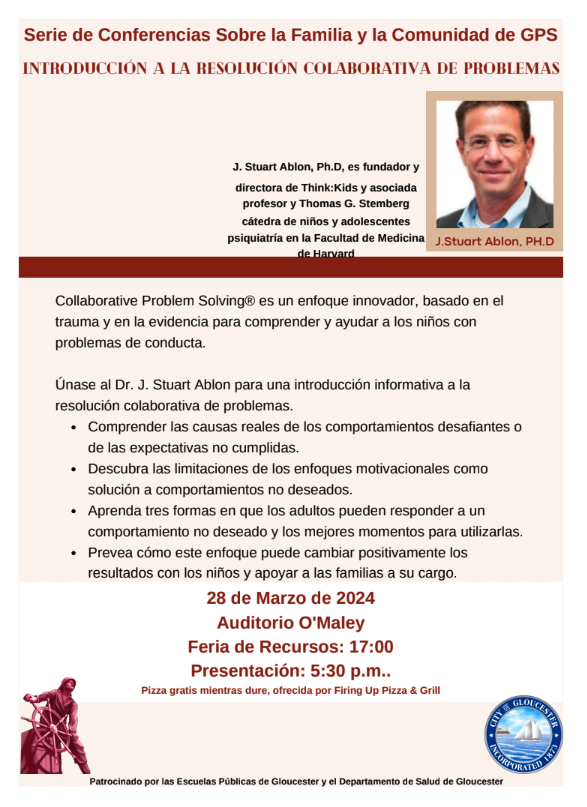 Dr. Stuart Ablon will present “Introduction to Collaborative Problem ...