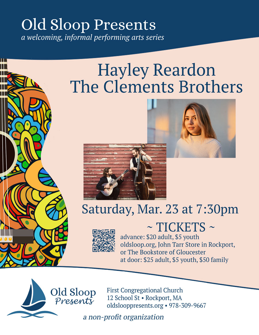 Hayley Reardon & The Clements Brothers march 3rd 7:30pm @ Old Sloop ...