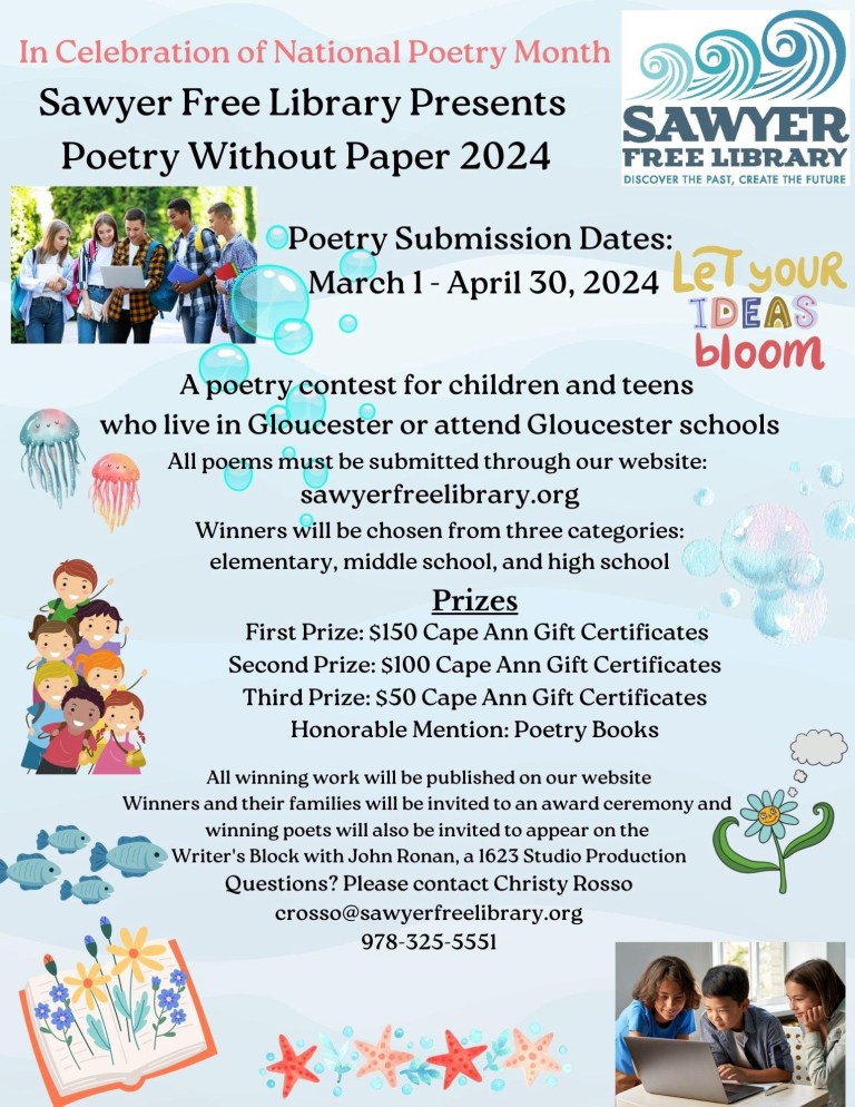 21st Annual Poetry Without Paper contest is on! Sawyer Free Public ...