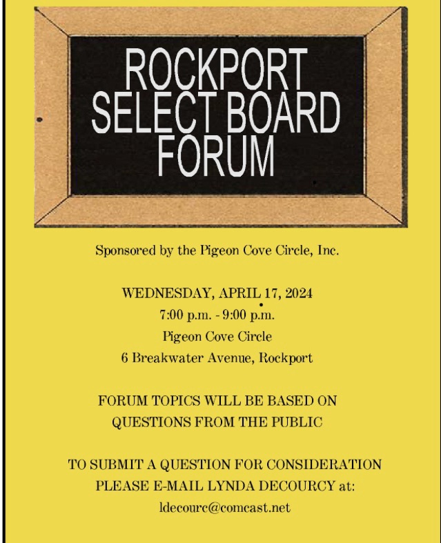 Rockport Select Board Forum – Good Morning Gloucester