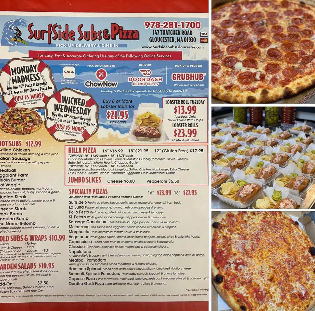 Surfside Subs and Pizza Specials For Monday: – Good Morning Gloucester