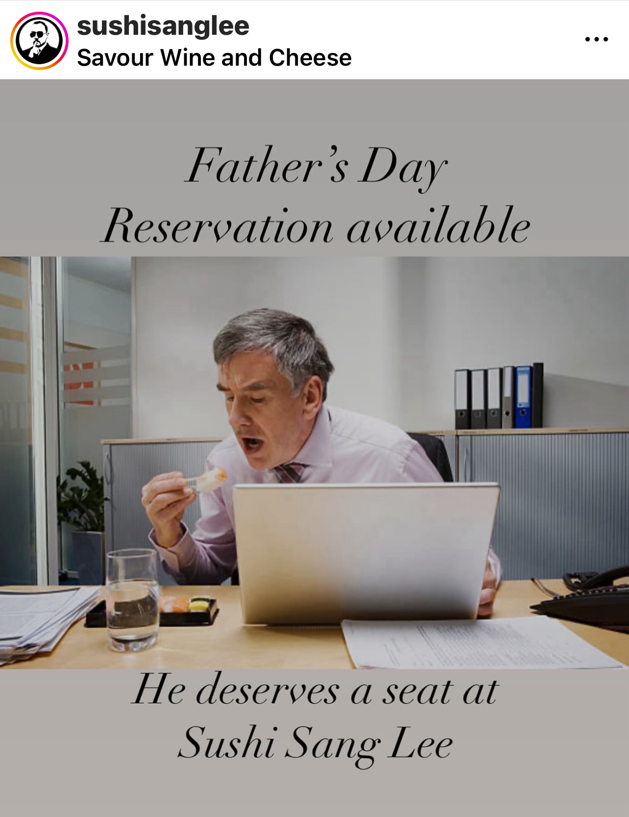 Sushi Sang Lee: Join us on Father’s Day. – Good Morning Gloucester