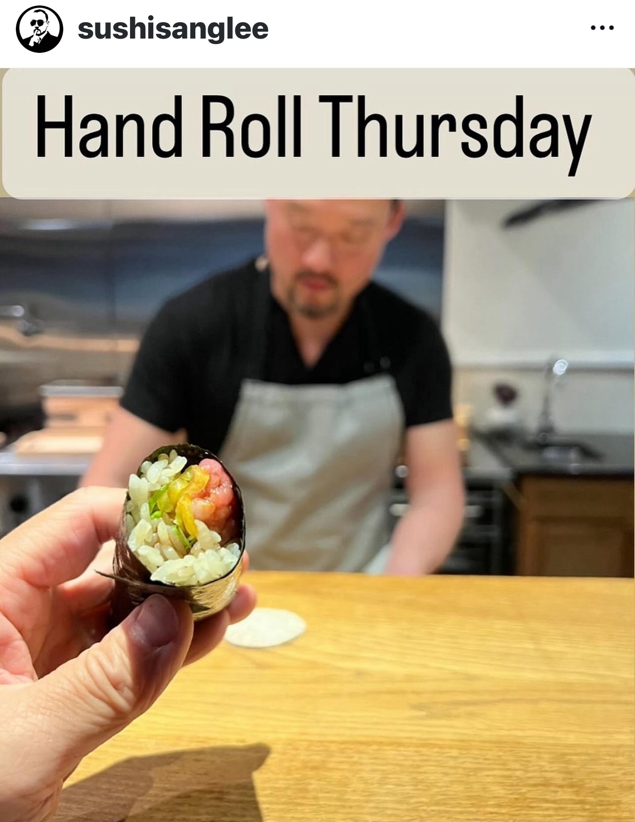 Sushi Sang Lee 8 course Hand roll Omakase dinner available Every ...