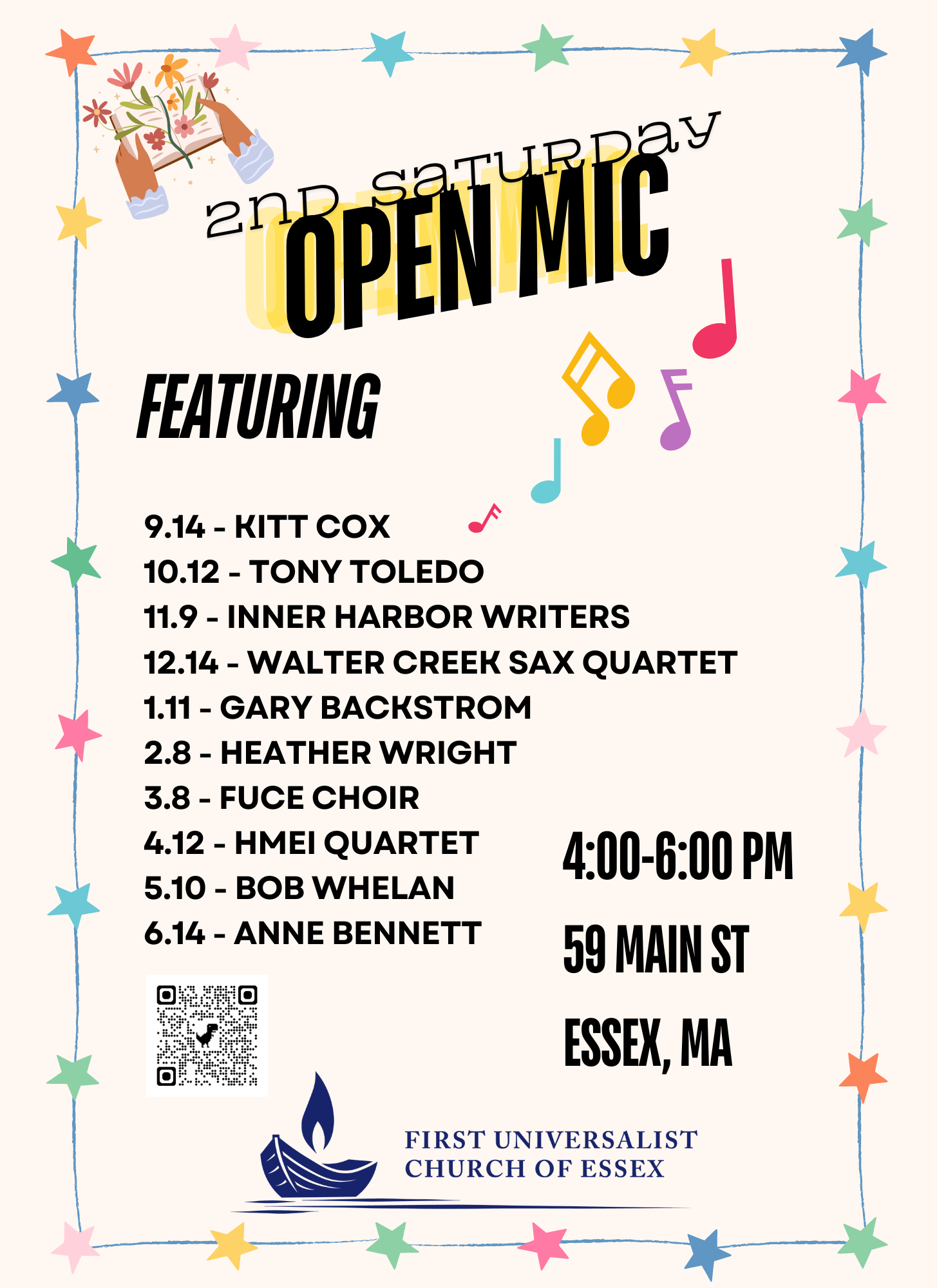 2nd Saturday Open Mic 24-25 – Good Morning Gloucester