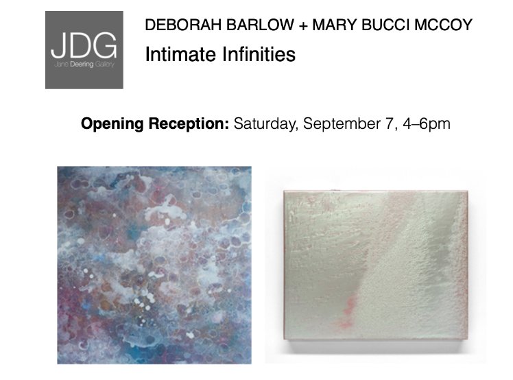 Join Opening Reception for Artists Deborah Barlow and Mary Bucci McCoy ...