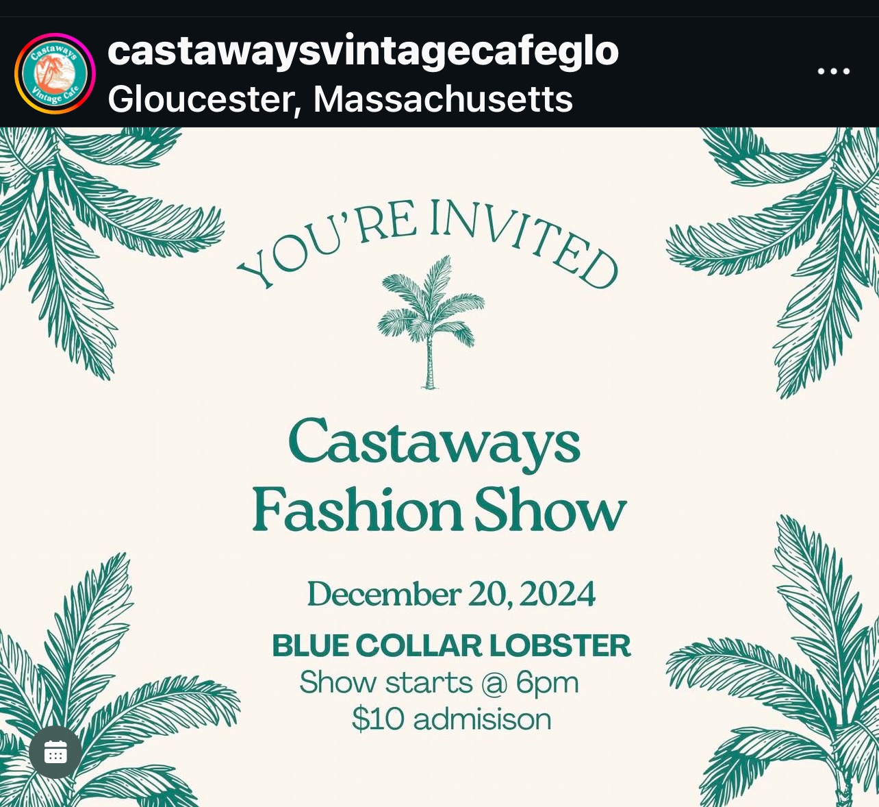 Friday Night Is Castaways Fashion Show At Blue Collar Lobster. BE THERE ...