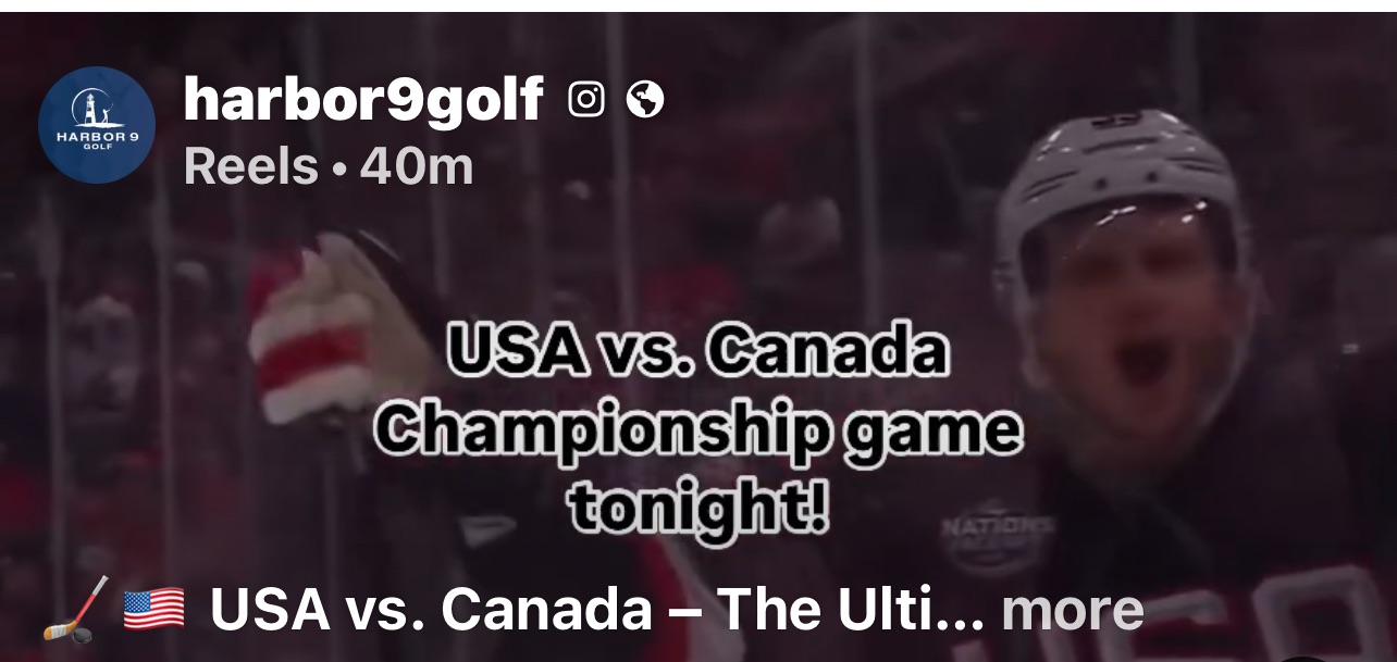 🏒🇺🇸 USA vs. Canada – The Ultimate Showdown! Tonight At Harbor 9 Golf🇨🇦 ...